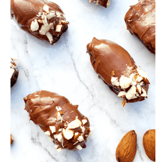 Almond Chocolate Covered Dates-The Salt and Sweet Kitchen
