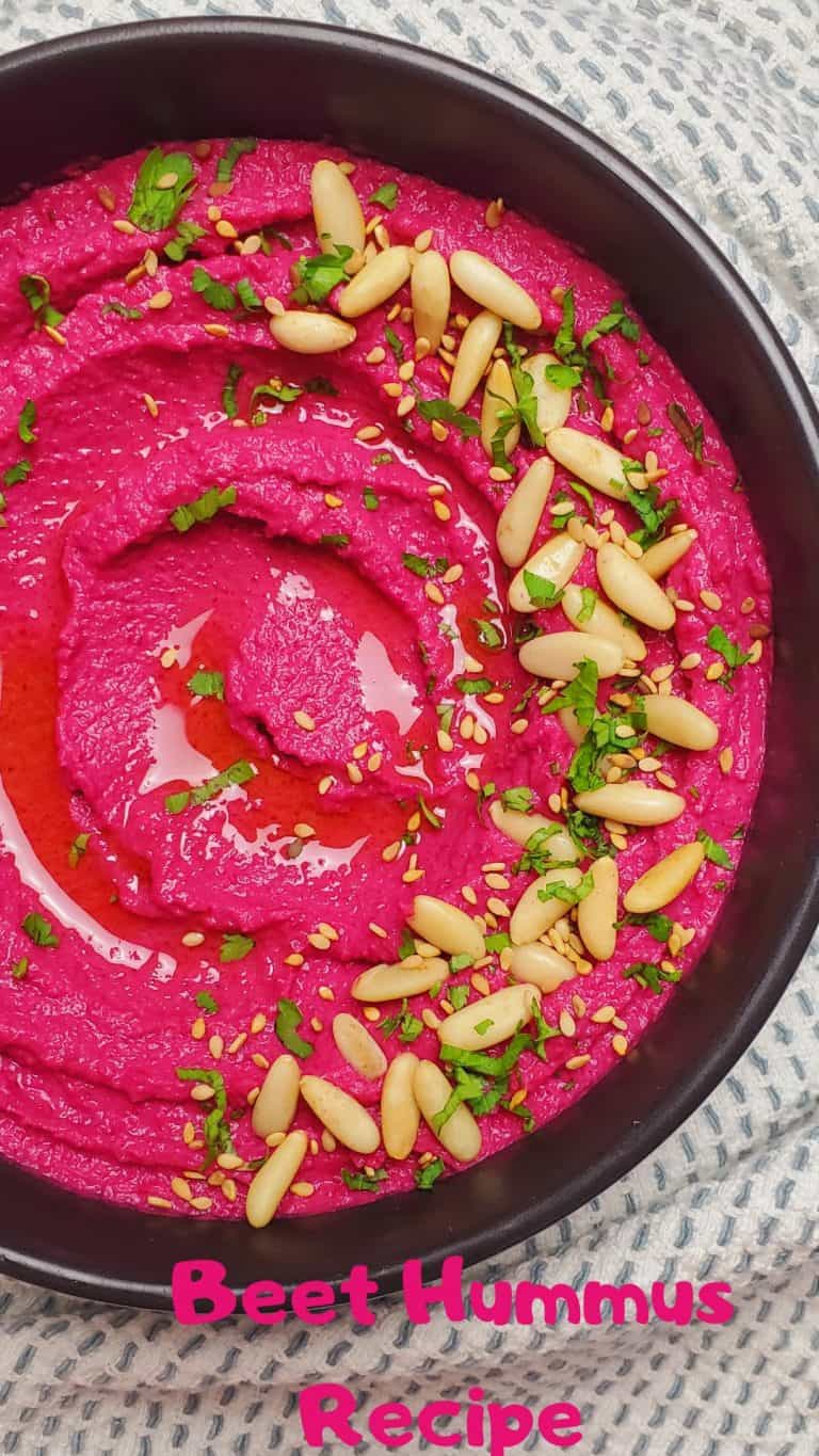 Beet Hummus Recipe- The Salt and Sweet Kitchen
