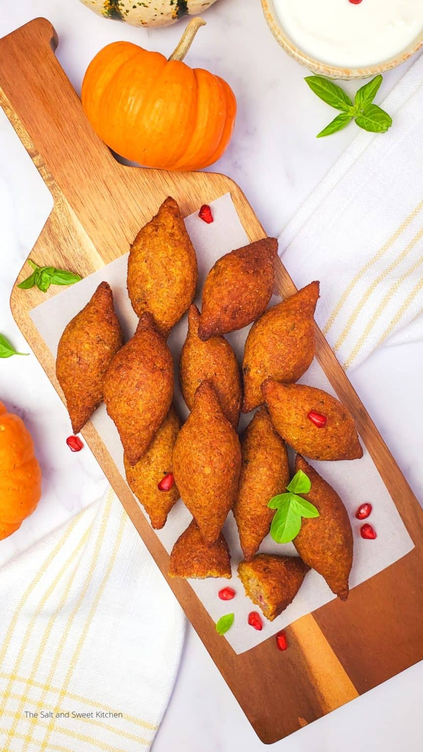 Vegan Pumpkin Kibbeh Balls- The Salt and Sweet Kitchen