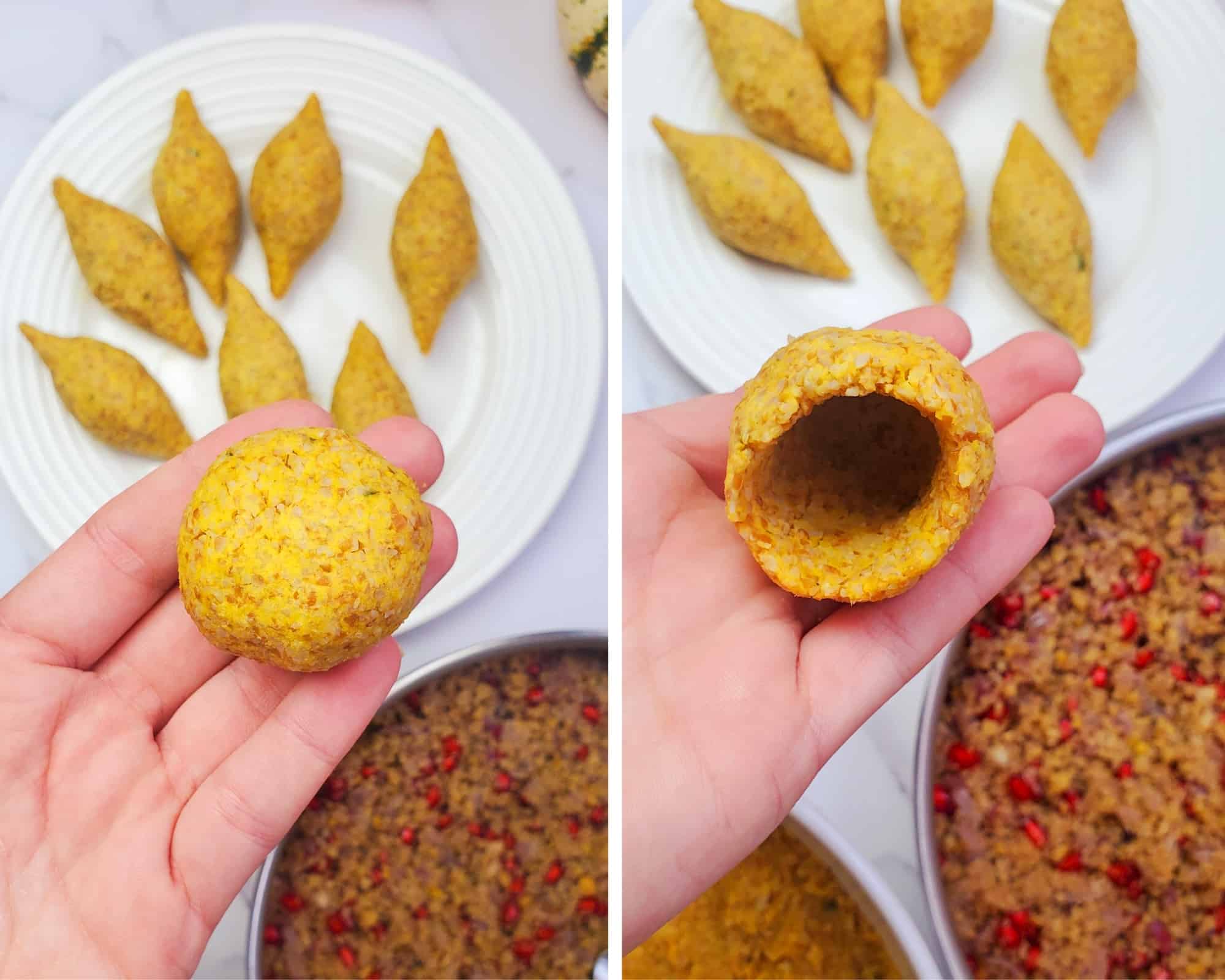 Vegan Pumpkin Kibbeh Balls- The Salt and Sweet Kitchen