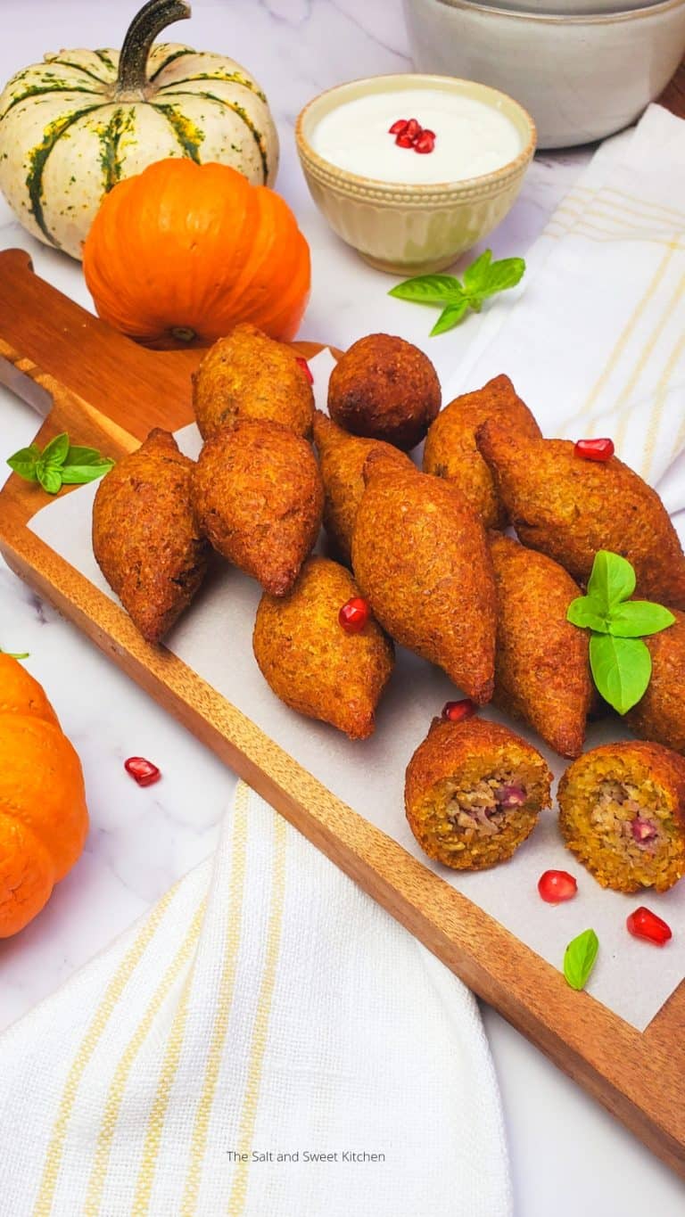 Vegan Pumpkin Kibbeh Balls- The Salt and Sweet Kitchen
