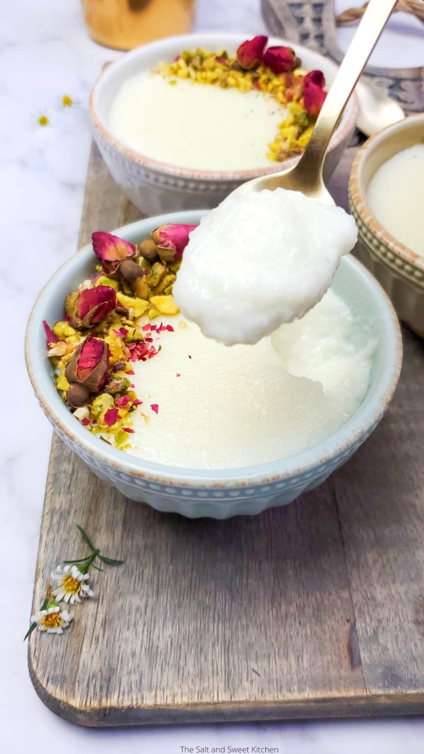 Mahalabia -Lebanese Milk Pudding- Salt & Sweet