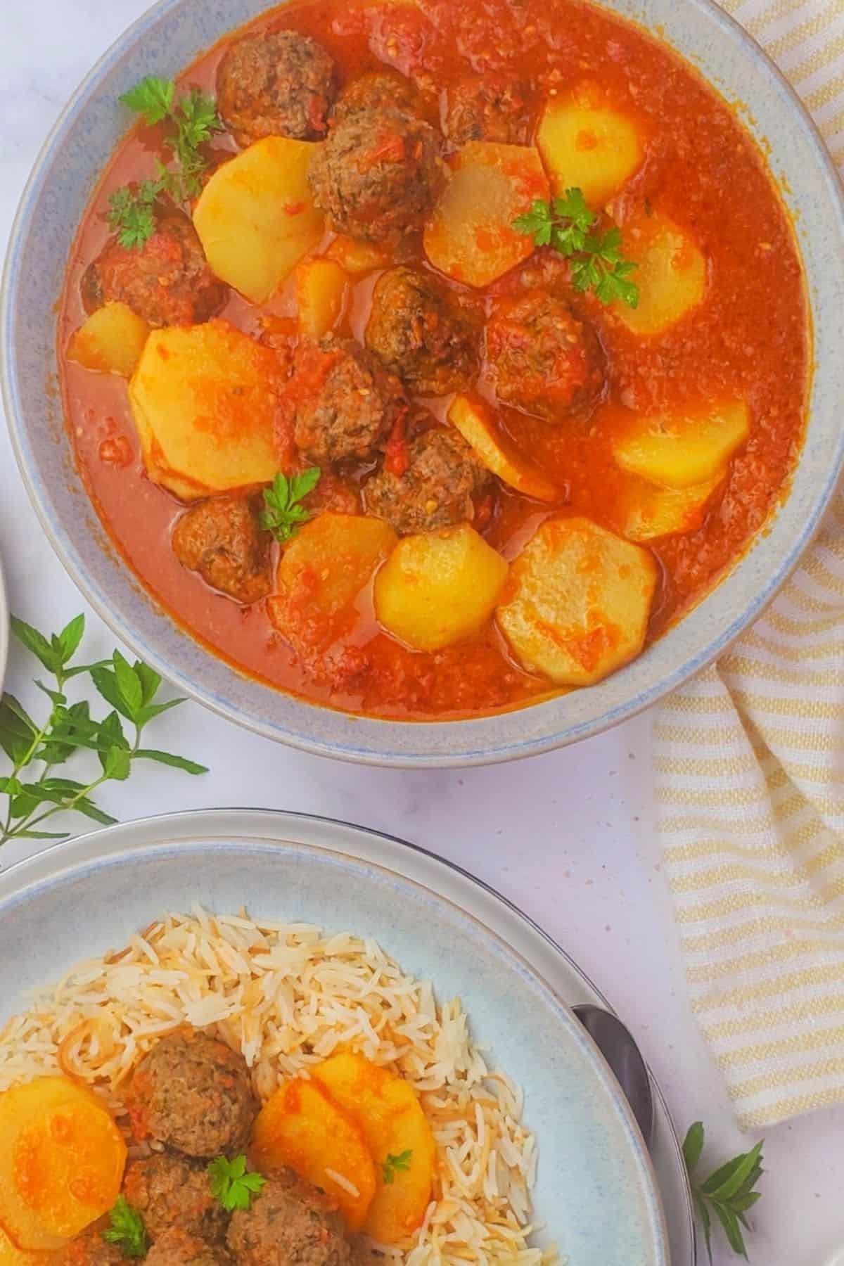 Kafta Stew (Lebanese) - The Salt and Sweet Kitchen