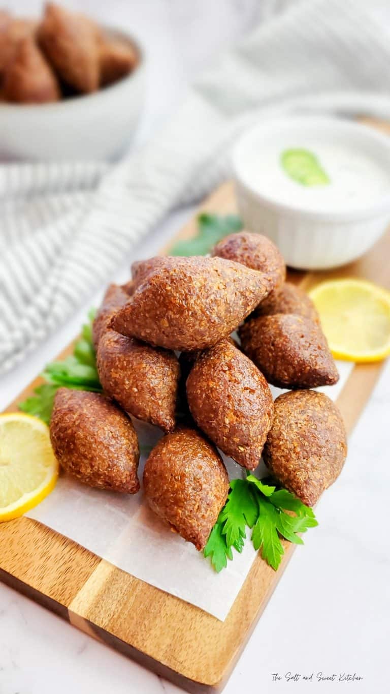 Lebanese Kibbeh Balls- The Salt and Sweet Kitchen