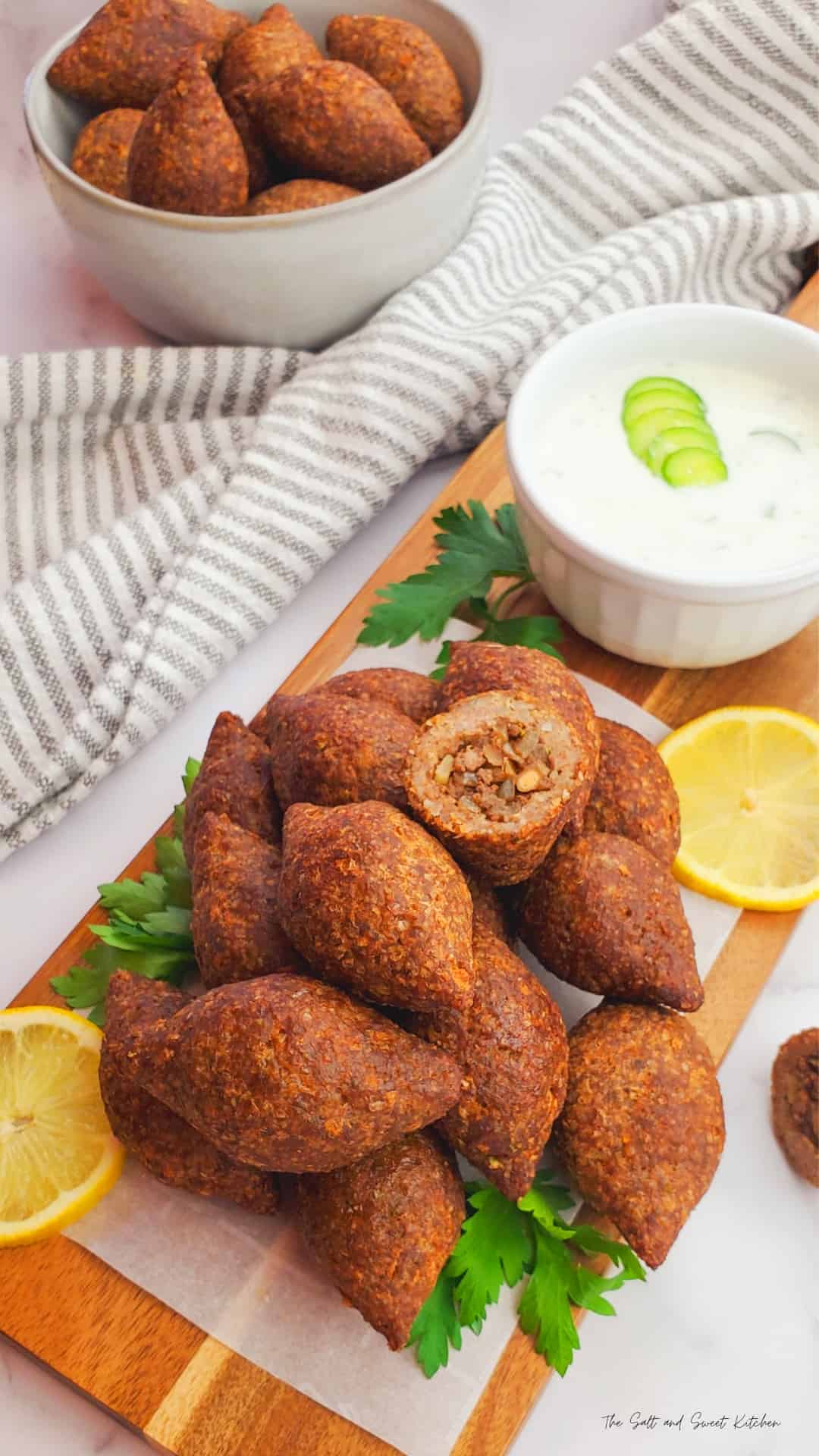 Lebanese Kibbeh Balls- The Salt and Sweet Kitchen