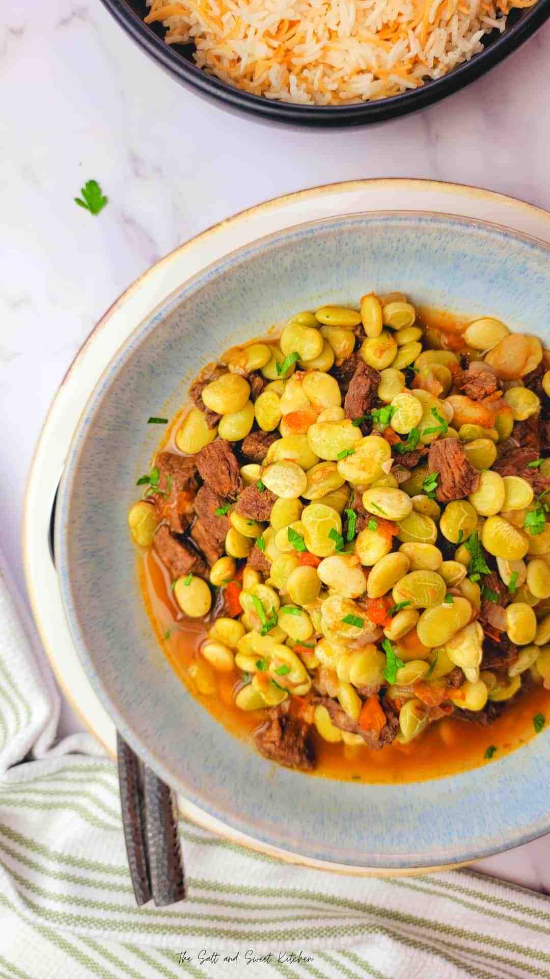 Beef Stew with Lima Beans - The Salt and Sweet Kitchen