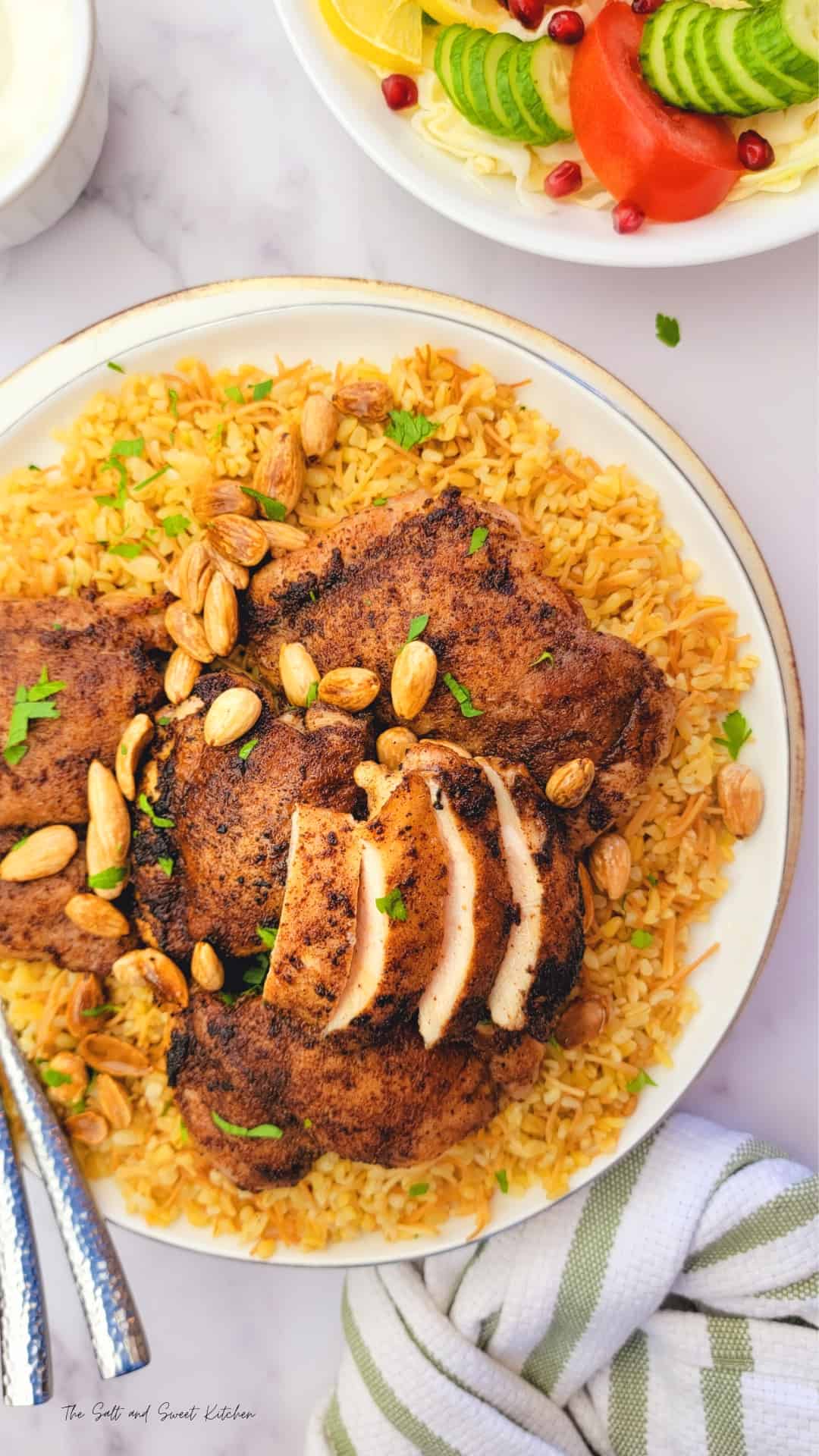Chicken Bulgur Pilaf- The Salt and Sweet Kitchen