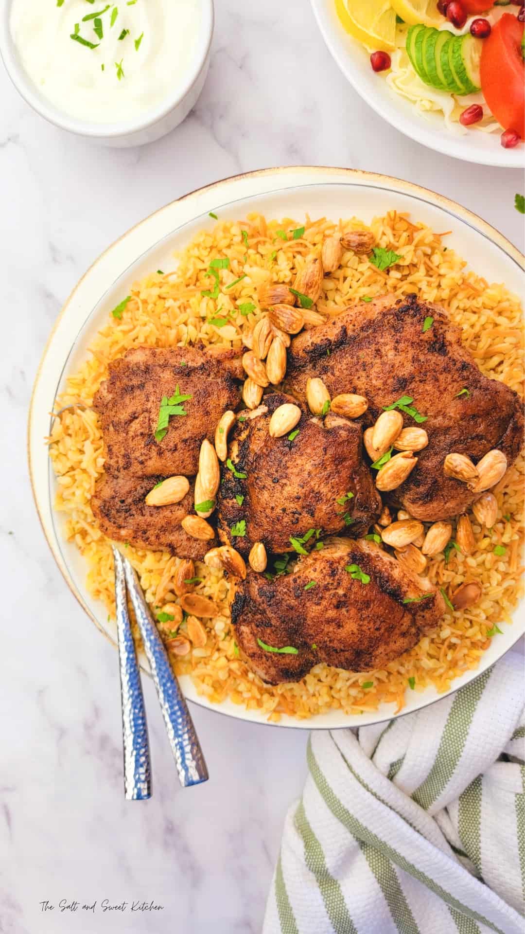 Chicken Bulgur Pilaf- The Salt and Sweet Kitchen