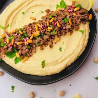 Hummus with Beef- The Salt and Sweet Kitchen