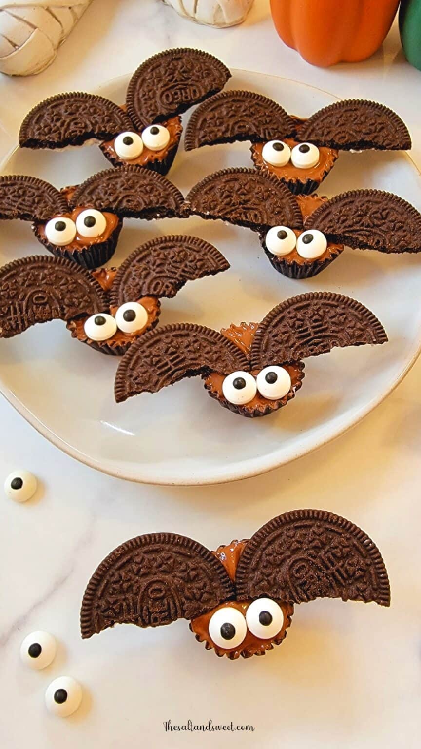 Halloween Reese's Bats- The Salt and Sweet Kitchen