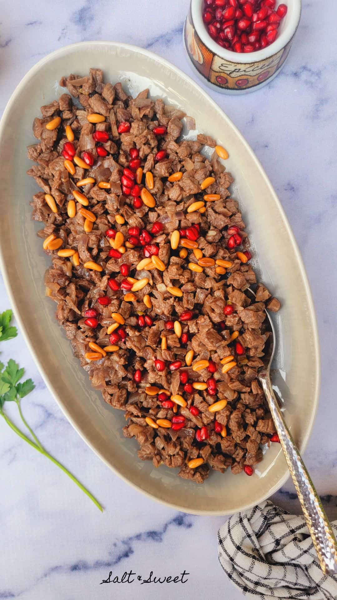 Lebanese Hashweh- Salt & Sweet