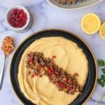 Hummus with Beef- The Salt and Sweet Kitchen