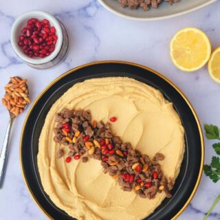 Hummus with Beef- The Salt and Sweet Kitchen